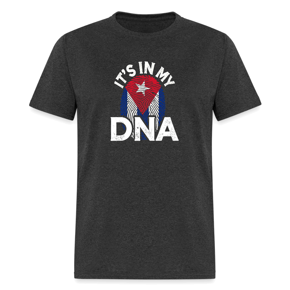 Cuba DNA Flag T-Shirt – Cuban Pride Tee Color: heather black, black ...