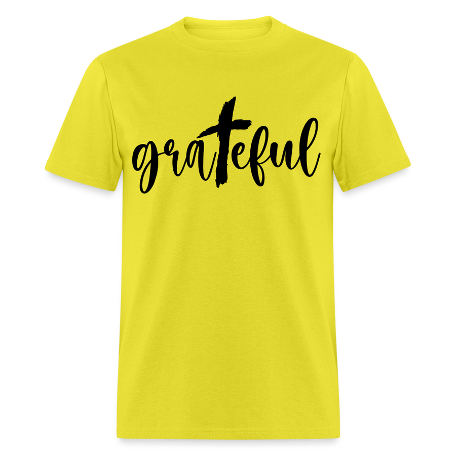 Grateful T-Shirt Color: white, aquatic blue, bright green, charcoal ...