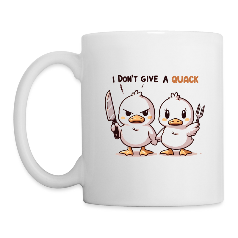 Buy Buy Buy I Don't Give a Quack Coffee Mug